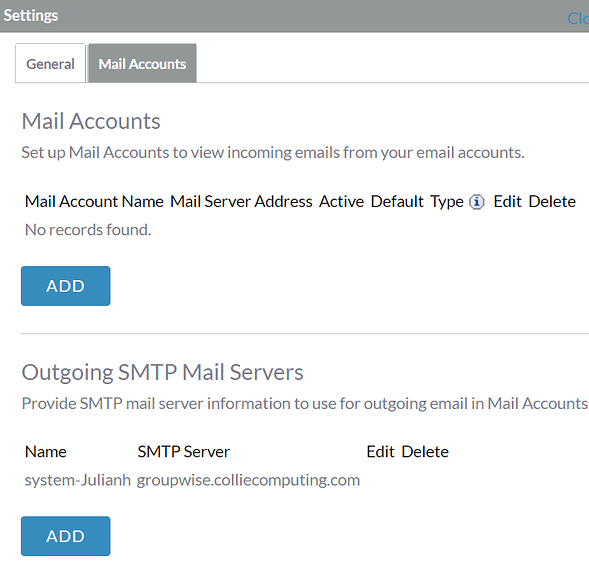 Error Sending Email. Please contact your administrator for assistance ...